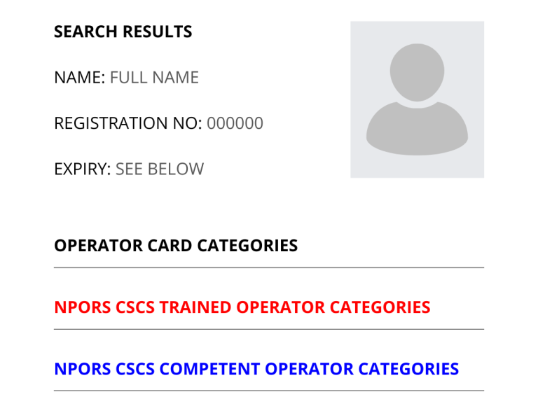 NPORS Card Checker | Updated 2025